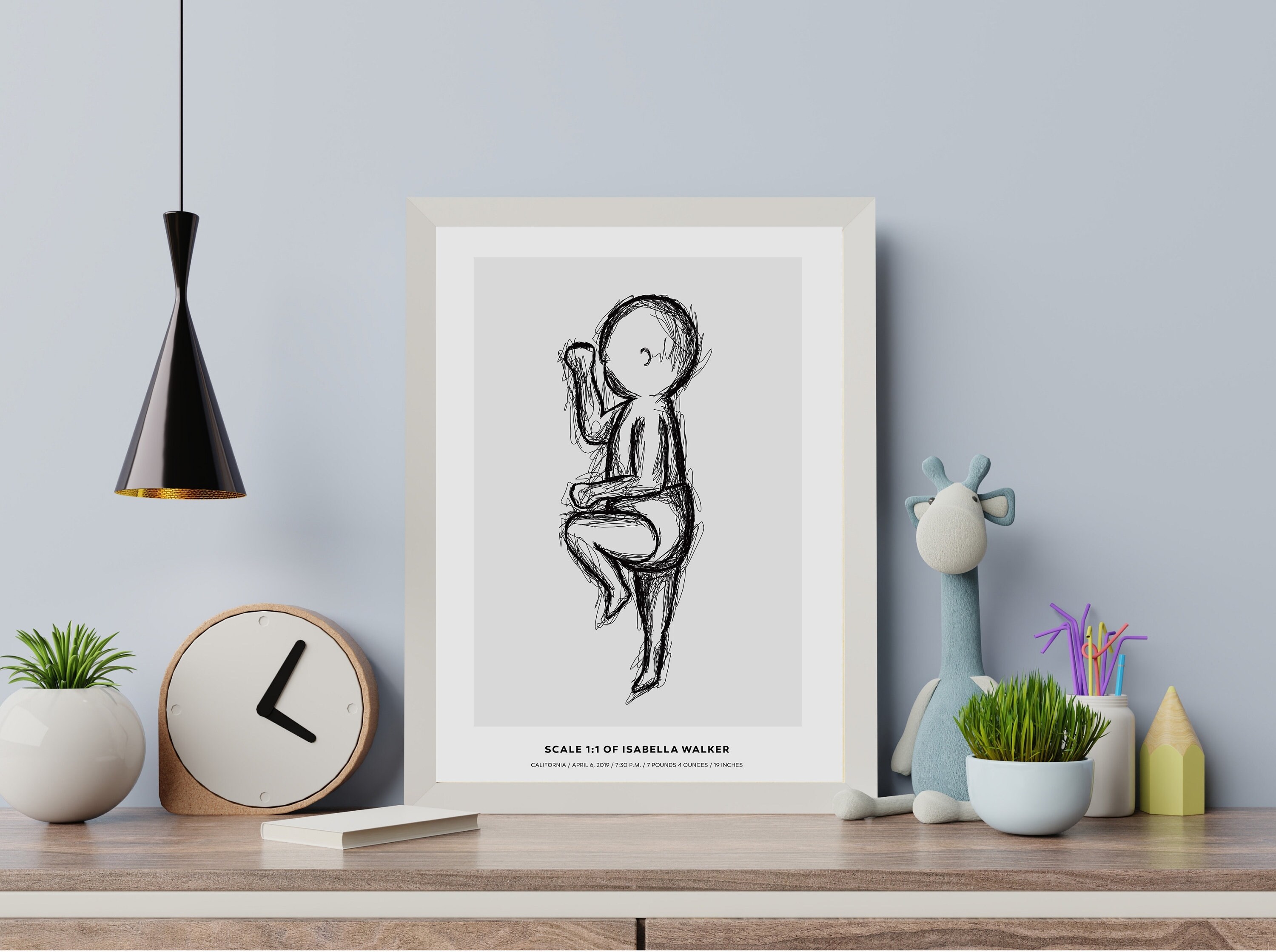 Birth Poster in Scale 1:1 Baby Poster Custom Birth Poster - Etsy UK