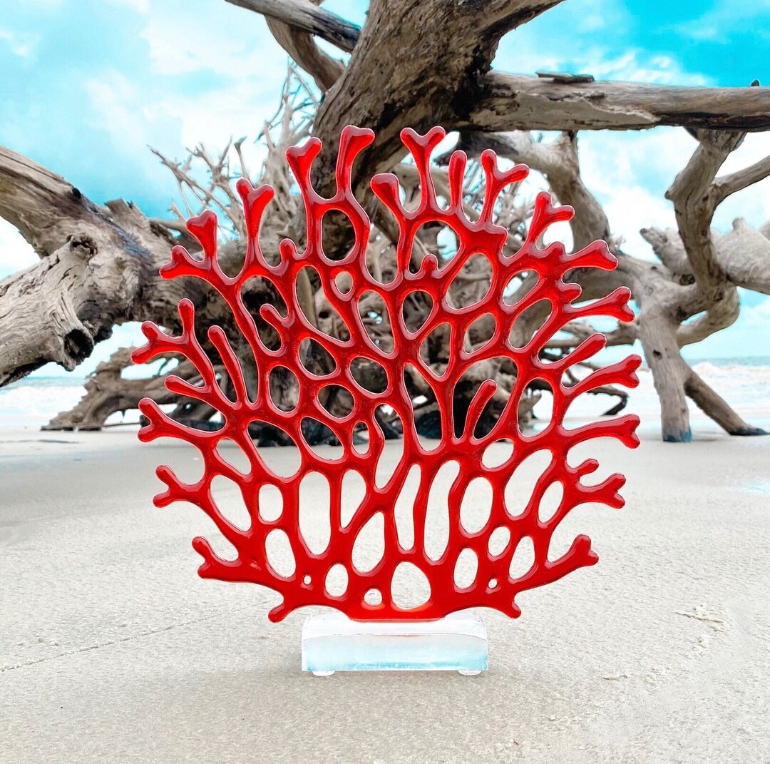 Glass Coral Sea Fan various Color & Size Choices - Etsy