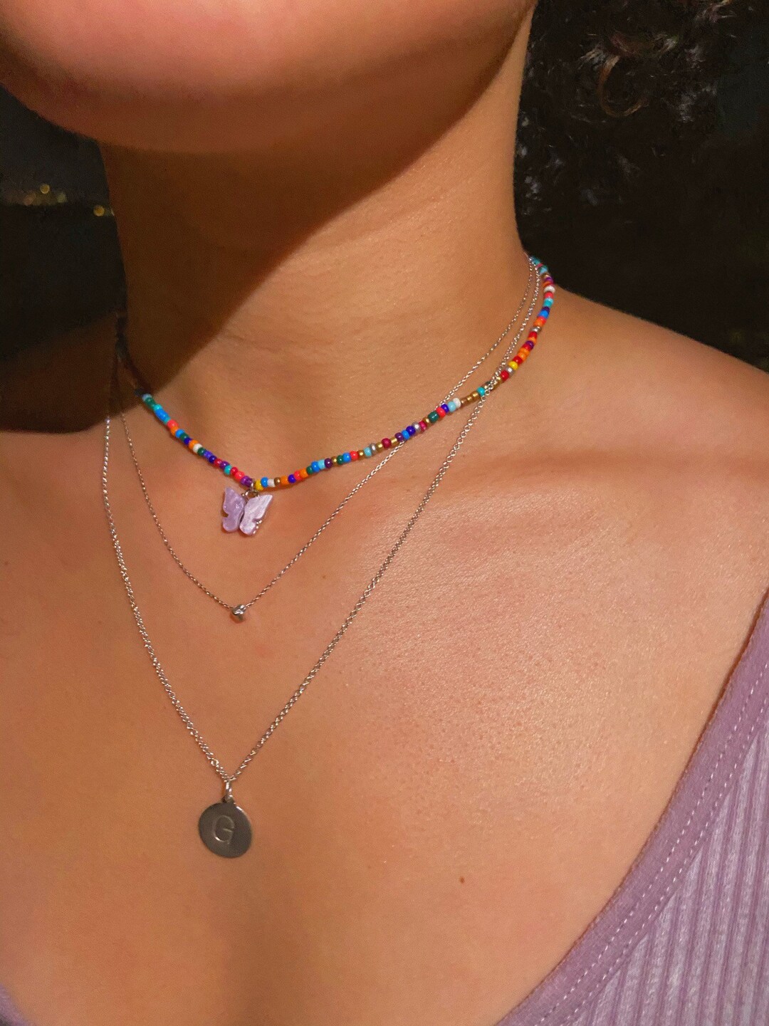 Beaded Butterfly Pendant 3 - Etsy