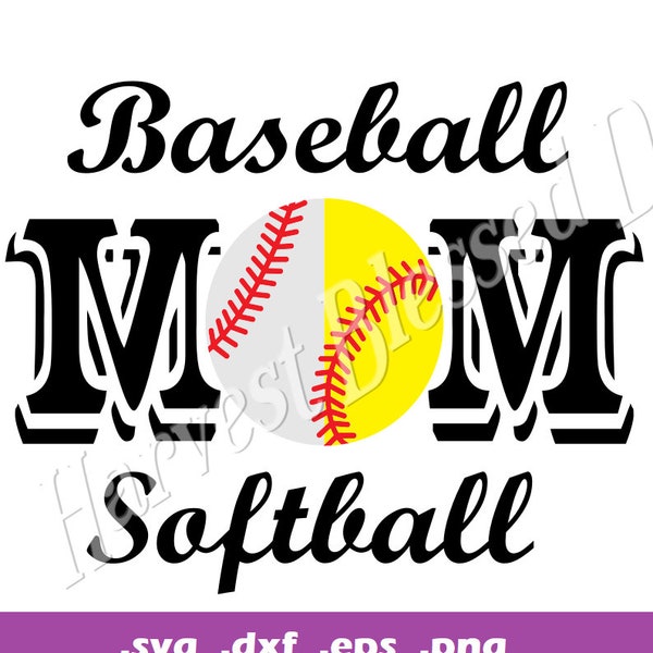 Softball Mom Svg Etsy