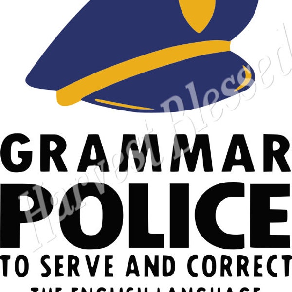 Grammar Police - Etsy Australia