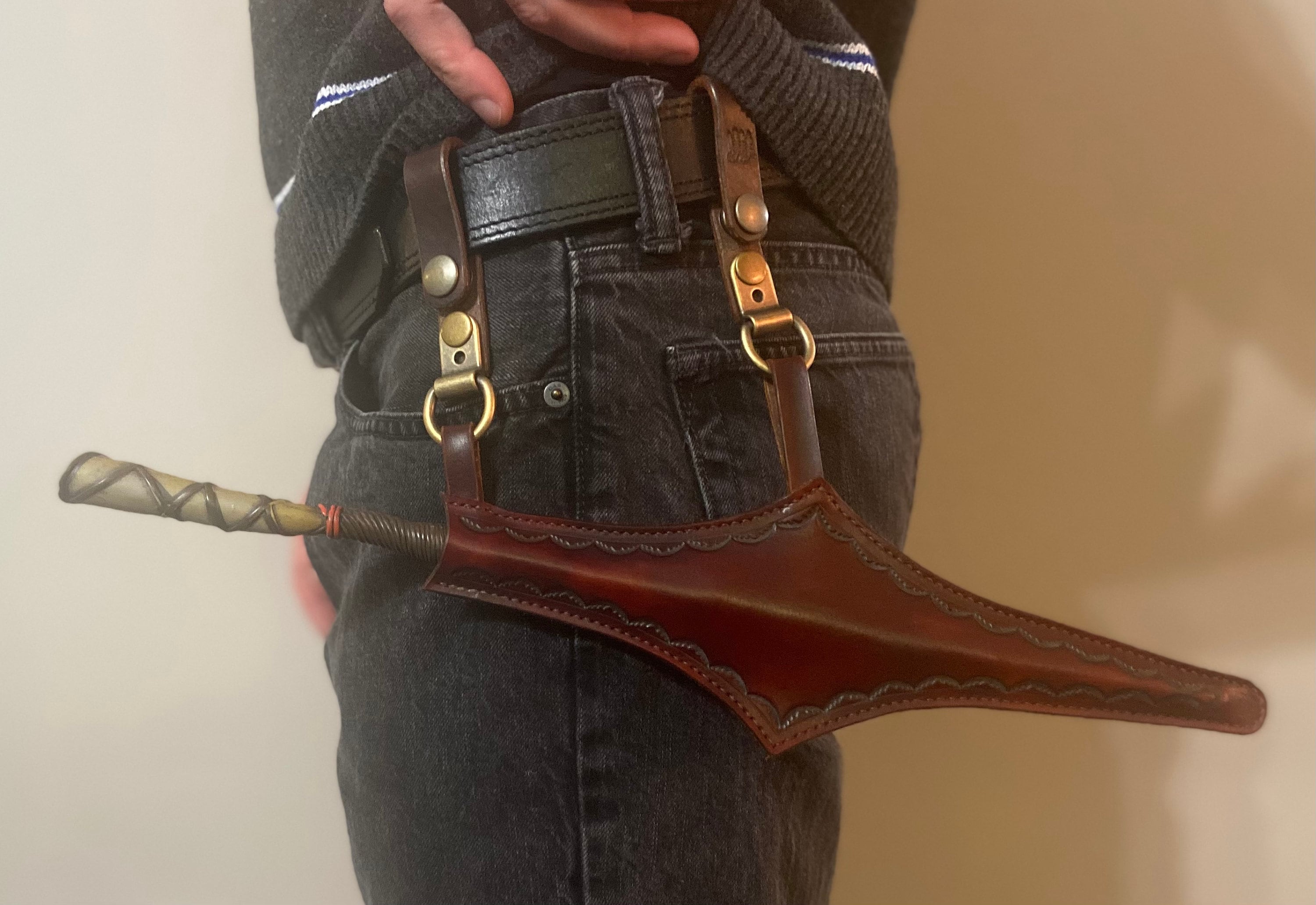 Leather Wand Scabbard - Etsy