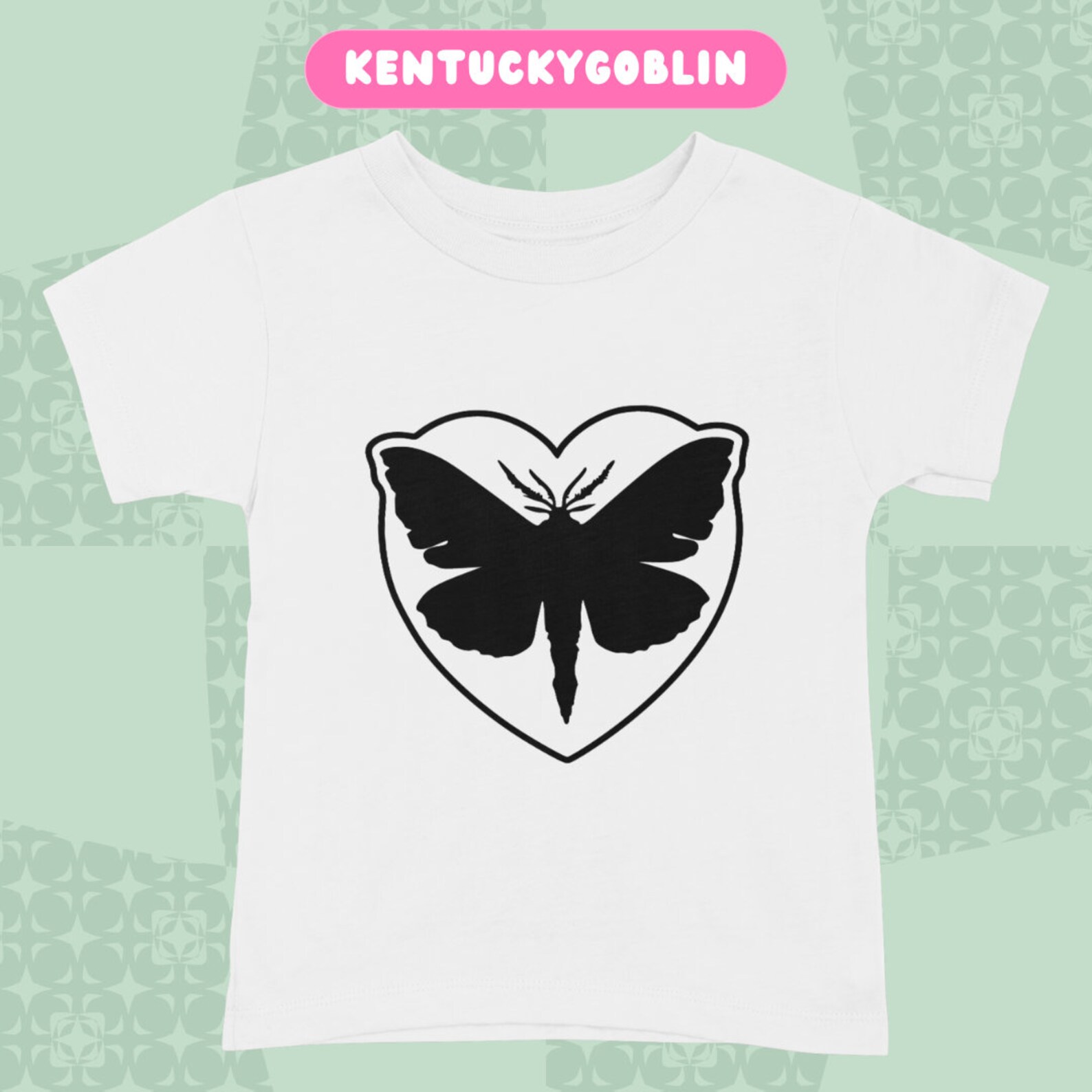 SVG PNG DXF Moth Heart Goth Cutting File Cricut File Ornament File ...