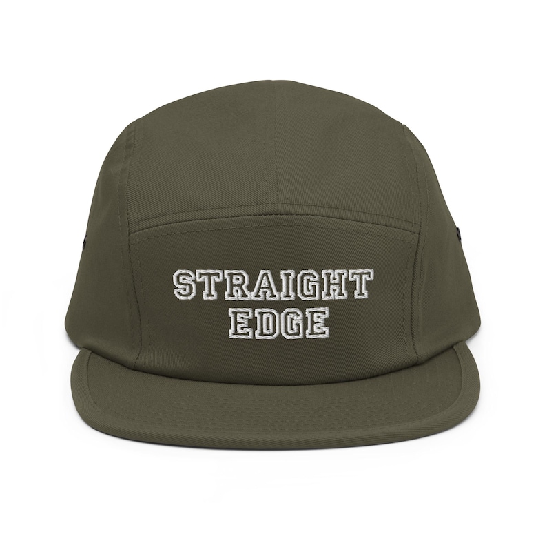 Straight Edge College Logo Five Panel Cap - Etsy