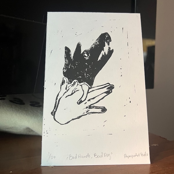 Dog Art Block - Etsy