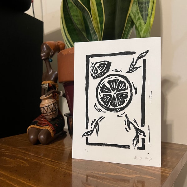Fruit Lino Cut - Etsy