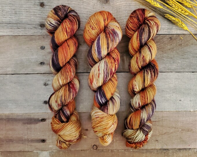 Hocus Pocus Hand Dyed Yarn, Fingering, Sock, Single Ply, DK, Merino ...