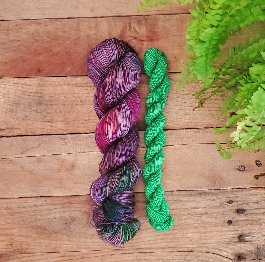 Venus Flytrap Sock Set: Hand Dyed Superwash Merino Wool Yarn - Etsy