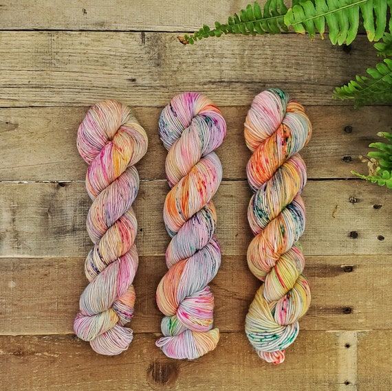 Luna Lovegood Hand Dyed Yarn Single Ply DK Fingering - Etsy