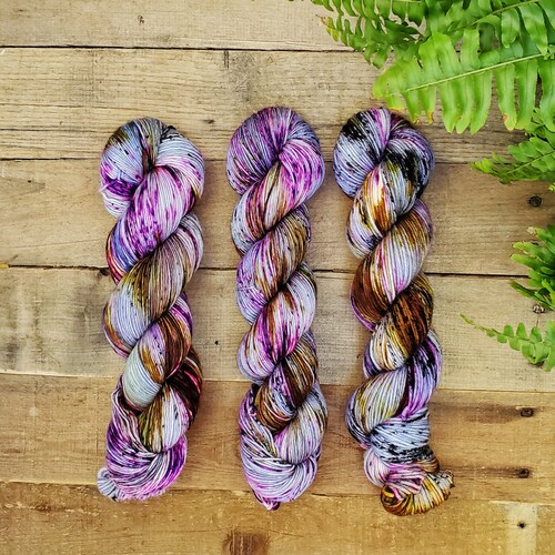 Worsted Weight Yarn Hand Dyed Speckled Superwash Merino - Etsy