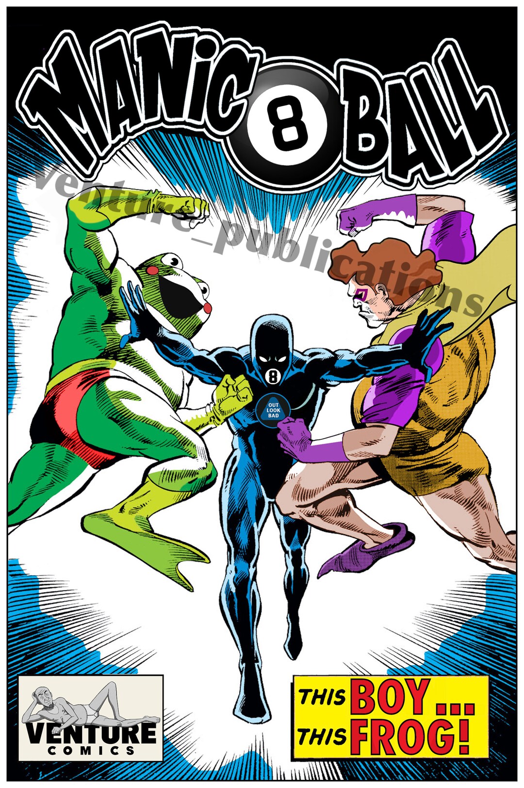 Manic 8 Ball A3 Poster Print - Etsy