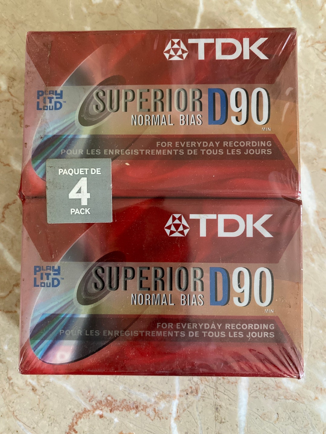 TDK D90 Blank Cassettes 4 Pack - Etsy