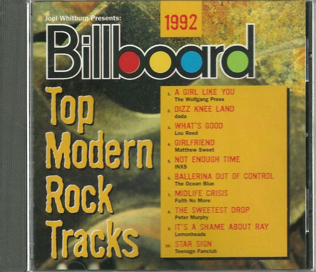 1992 Billboard Top Modern Rock Tracks CD - Etsy