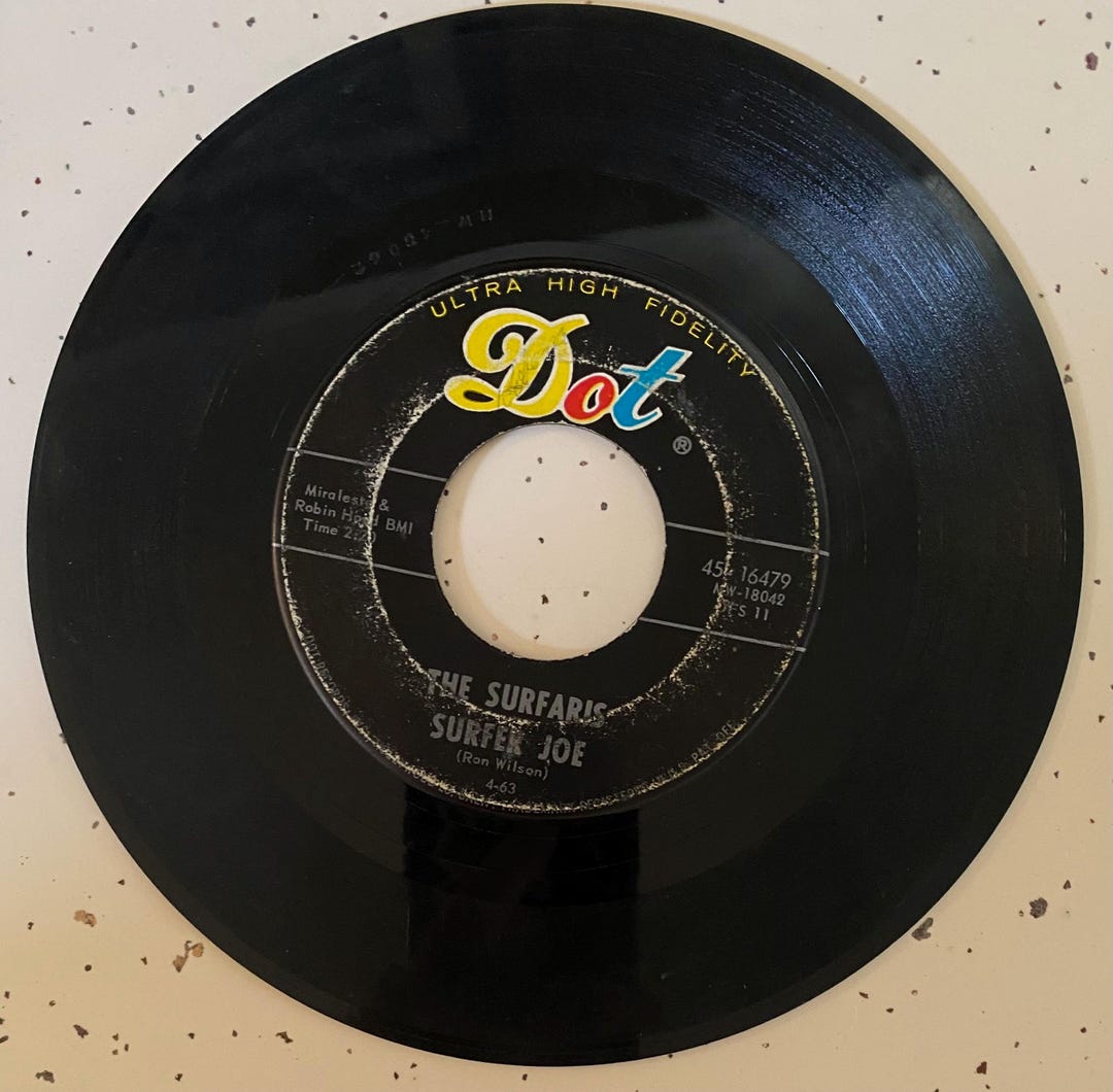 The Surfaris Wipe Out 45 Vinyl - Etsy