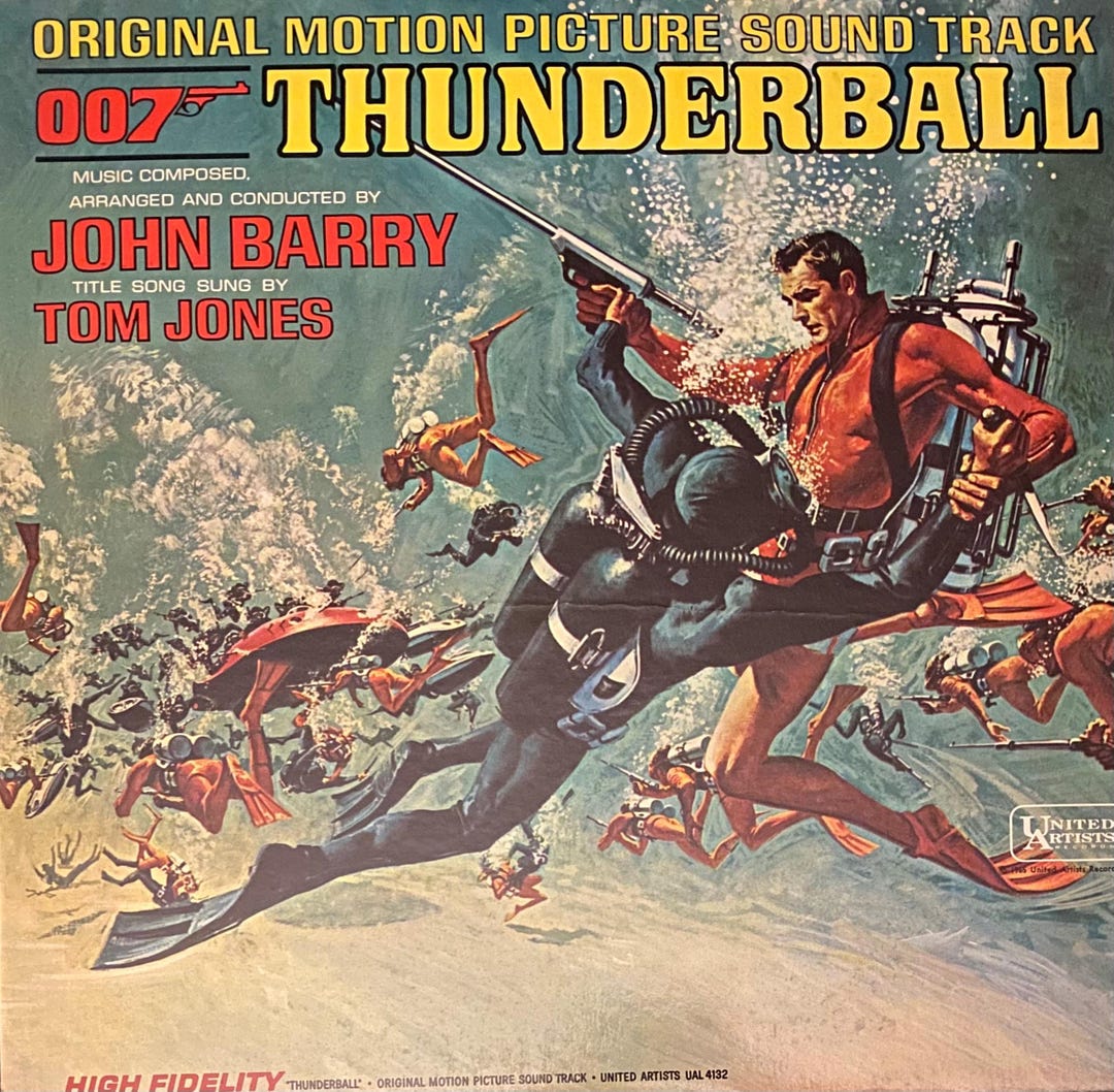 007 Thunderball Soundtrack LP James Bond - Etsy