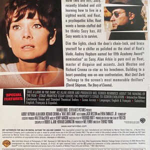 Audrey Hepburn Wait Until Dark DVD - Etsy