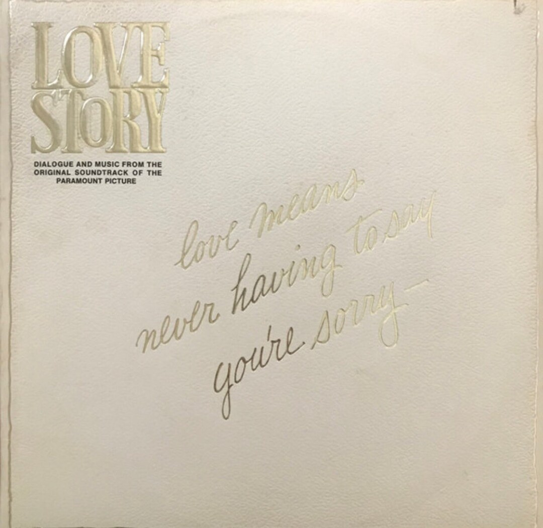 Love Story Dialogue & Music Soundtrack LP - Etsy