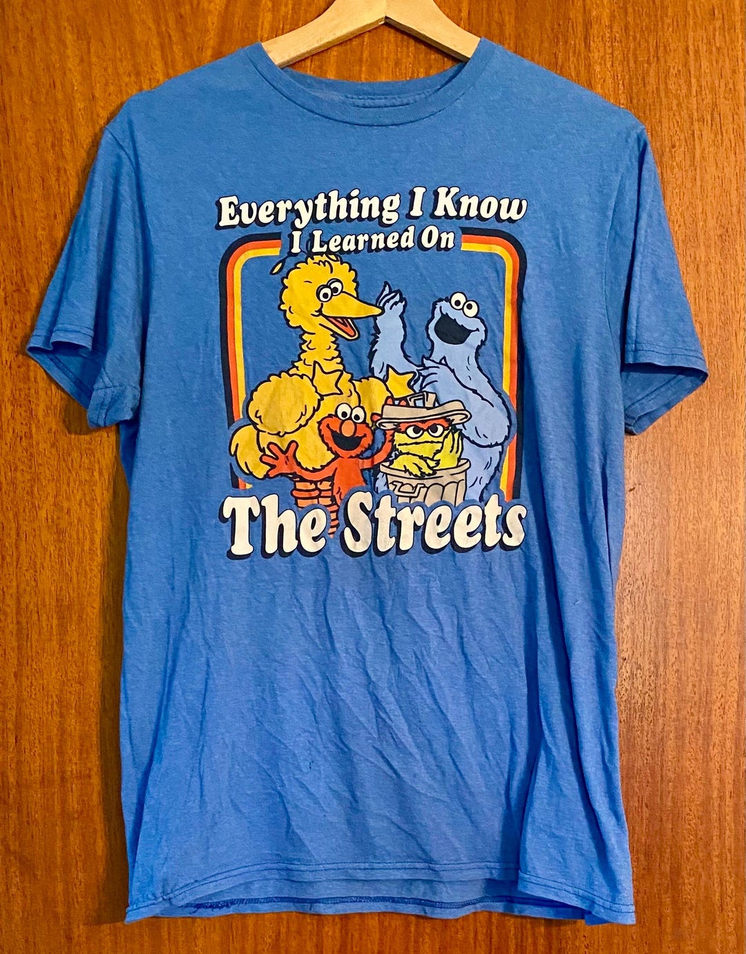 Sesame Street Everything I Know I Learned on the Streets T-shirt M - Etsy