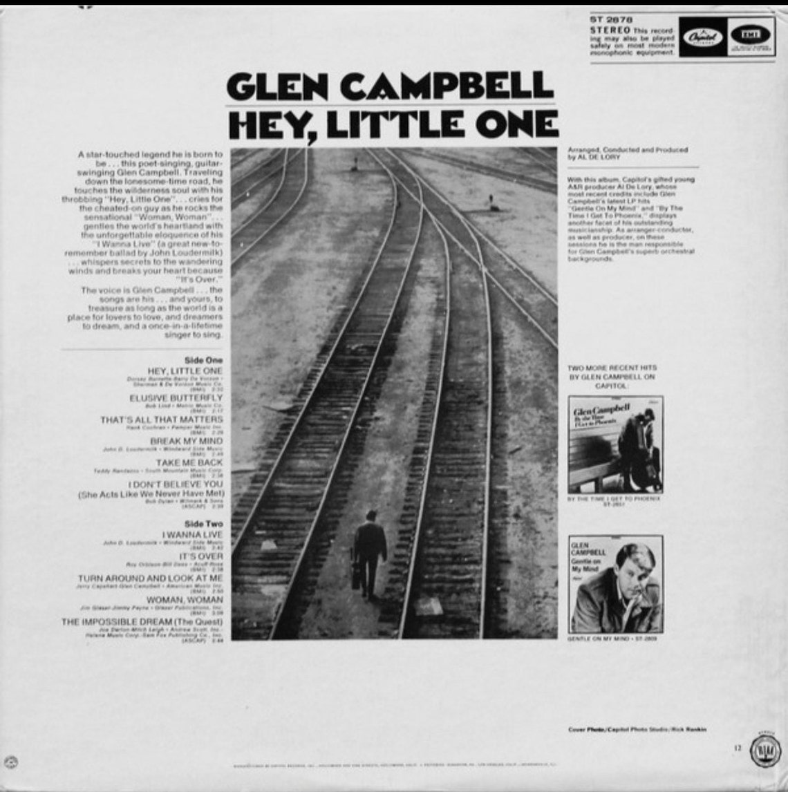 Glen Campbell Hey, Little One LP - Etsy