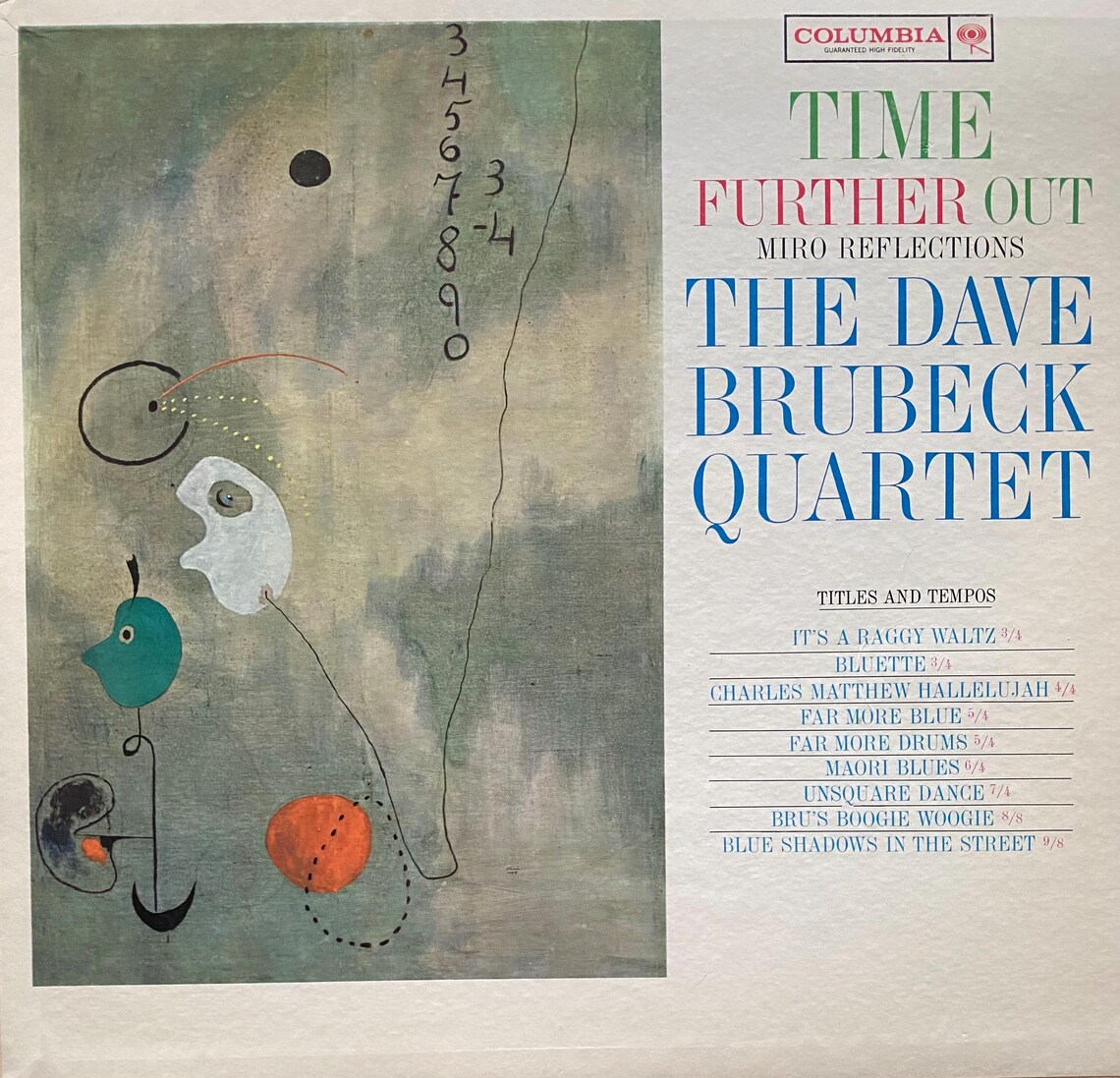 Dave Brubeck Time Further Out LP 1961 NM/M - Etsy