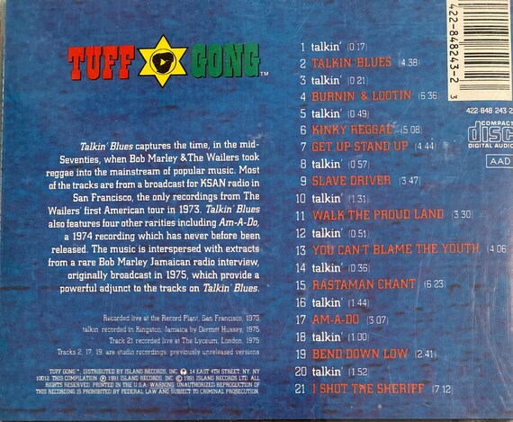 Bob Marley Talking Blues