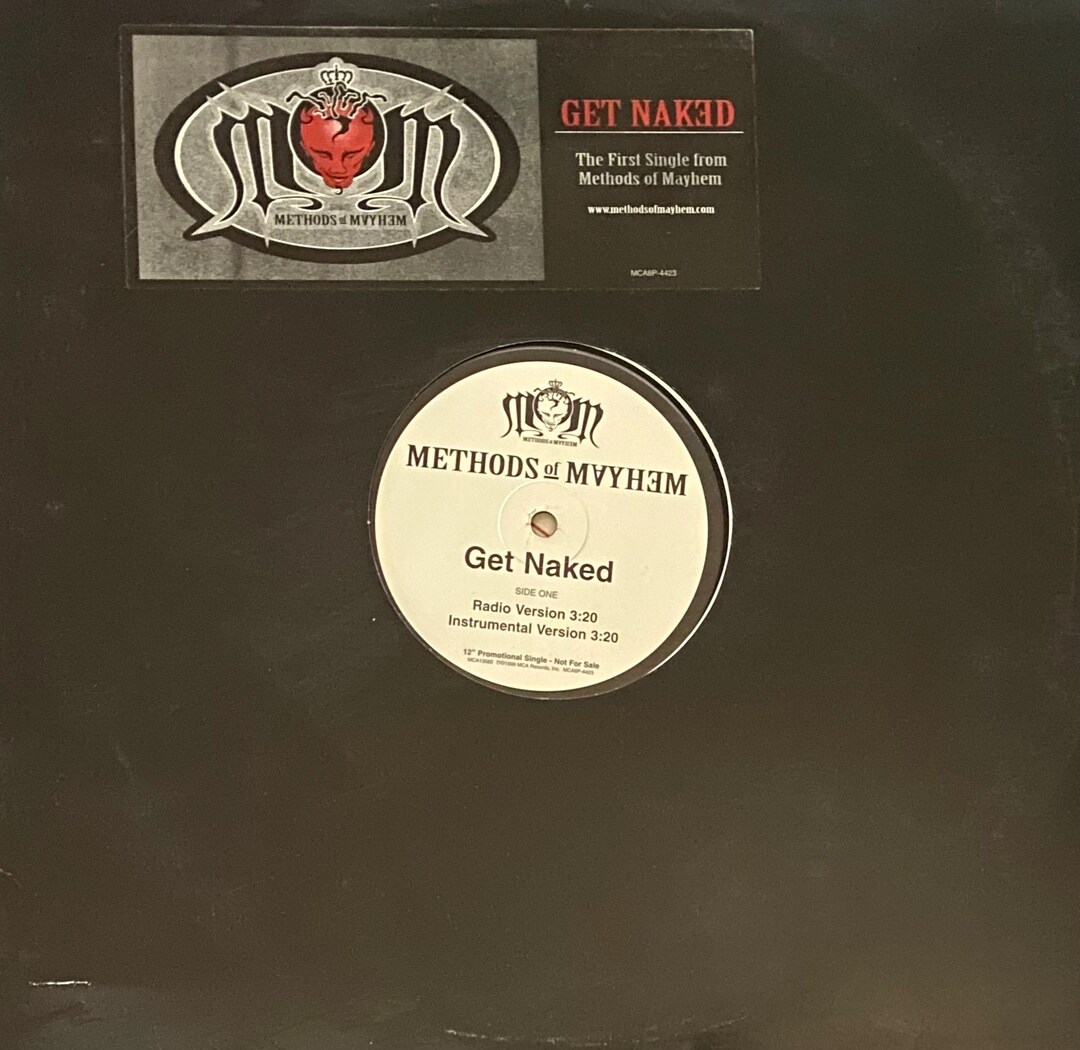 Methods of Mayhem Get Naked 12 Promo Vinyl - Etsy