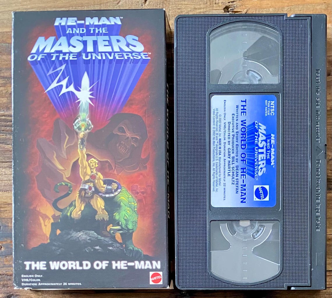 He-man and the Masters of the Universe: the World of He-man VHS - Etsy