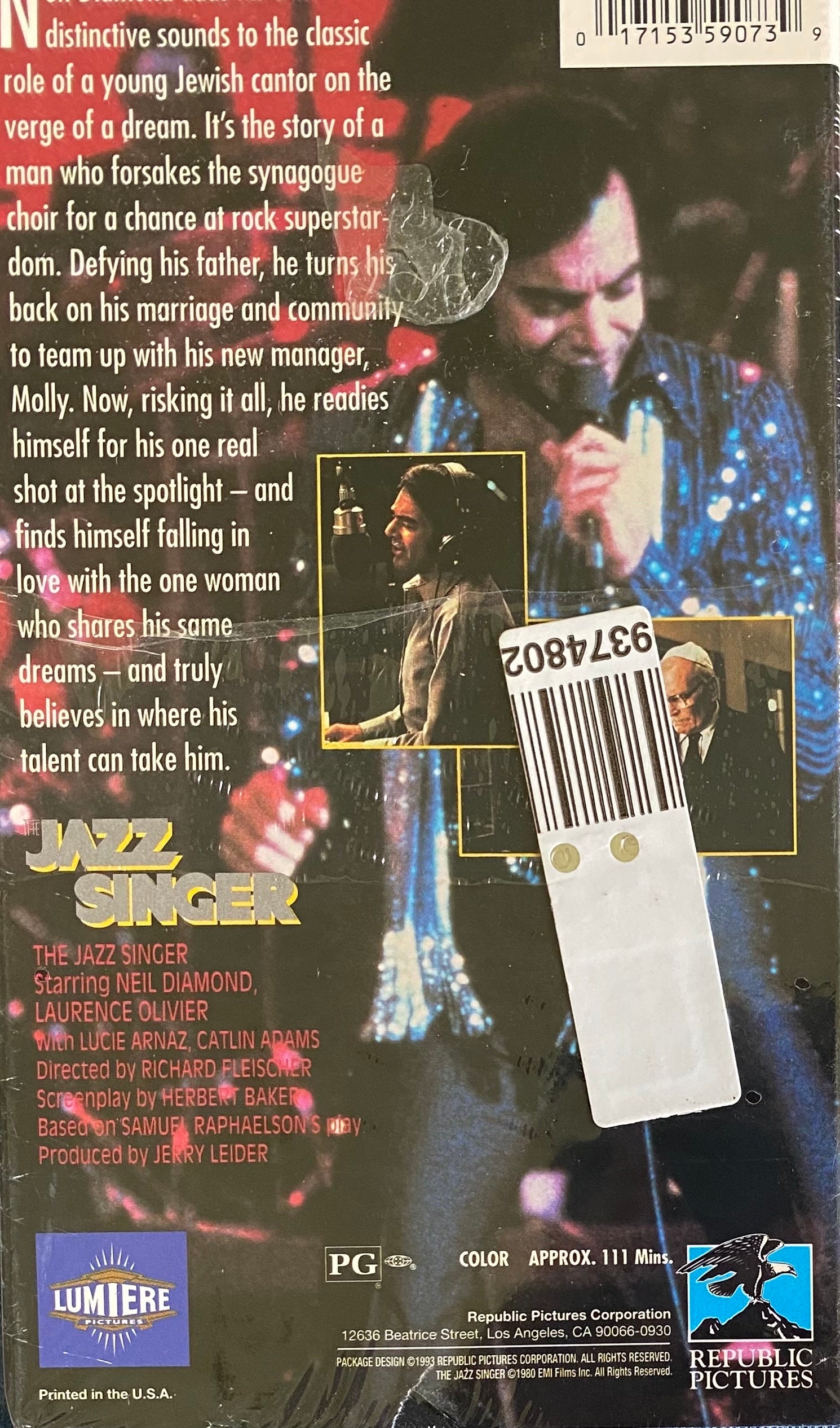 Neil Diamond the Jazz Singer VHS SEALED - Etsy