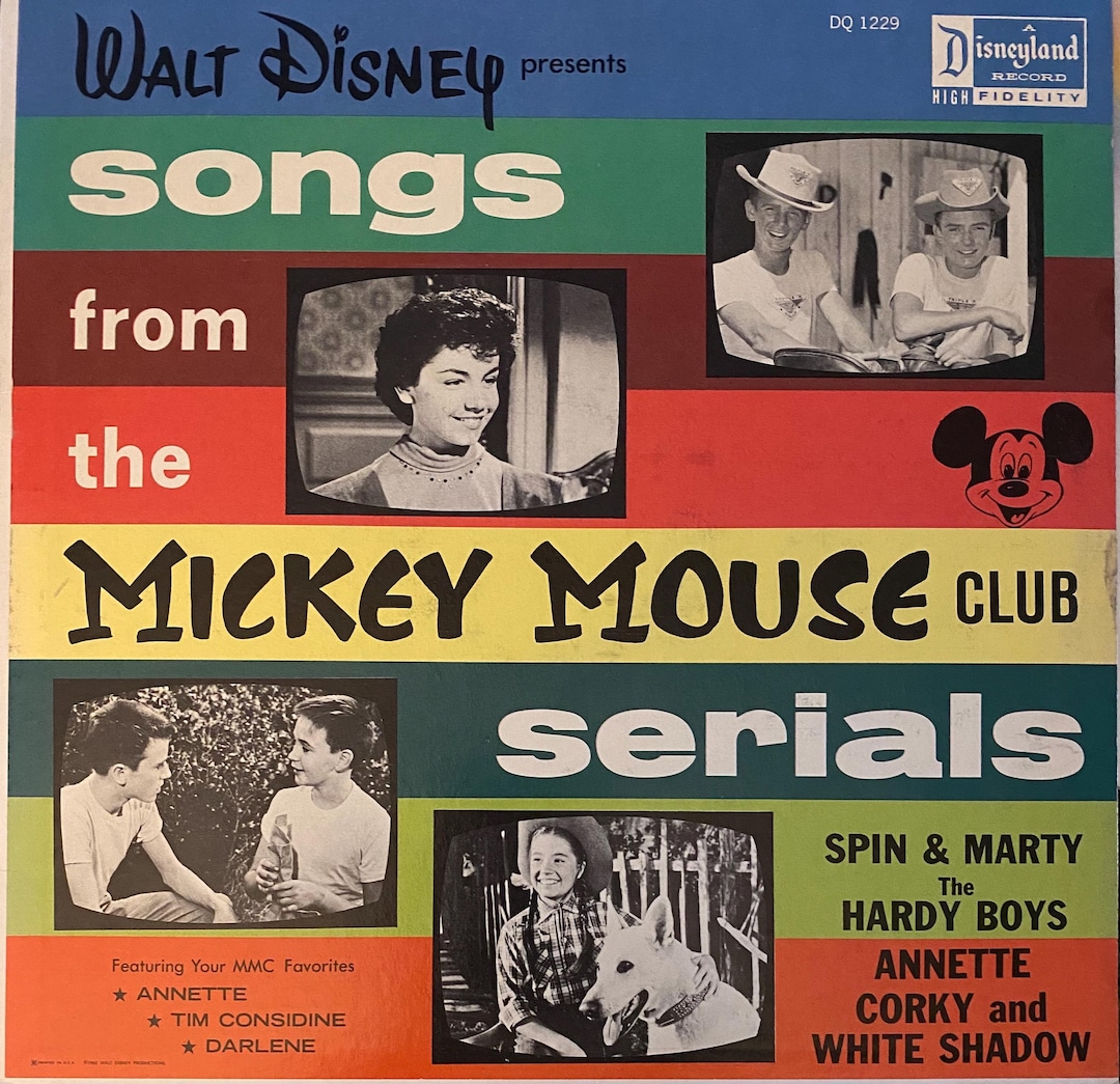 Walt Disney Presents Songs From the Mickey Mouse Club LP - Etsy