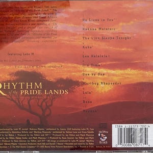 Rhythm of the Pride Lands: Music Inspired by Disney's the Lion King CD ...