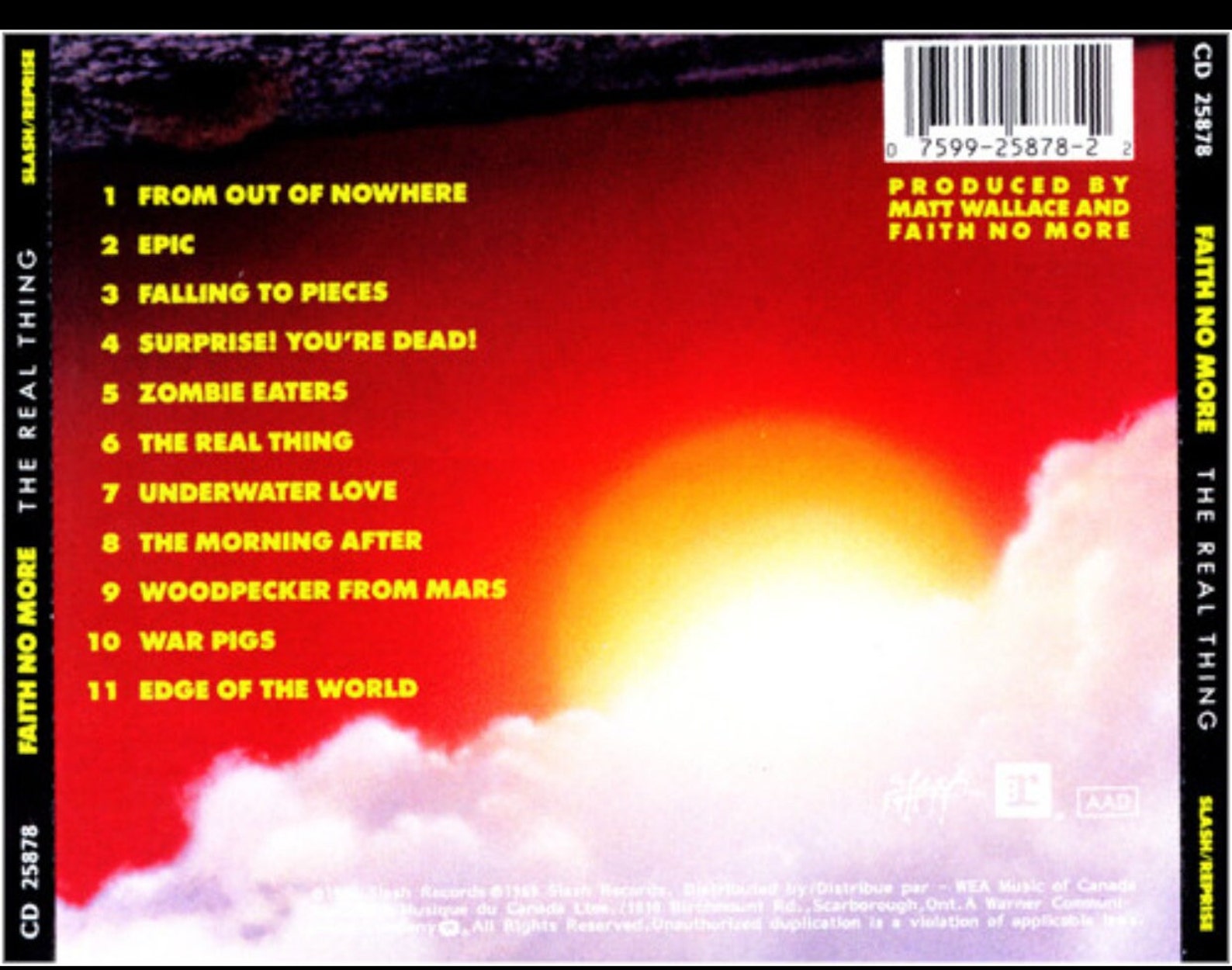 Faith No More the Real Thing CD - Etsy