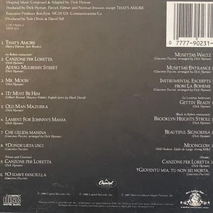 Moonstruck Soundtrack CD - Etsy