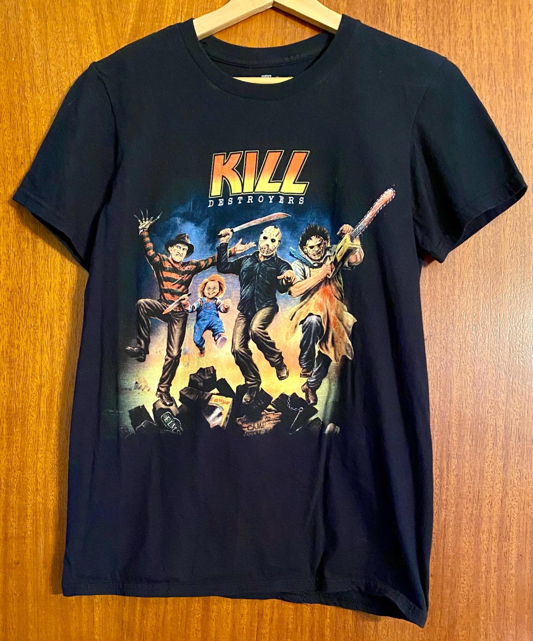 Retro Kill Horror Film Tshirt Kiss - Etsy