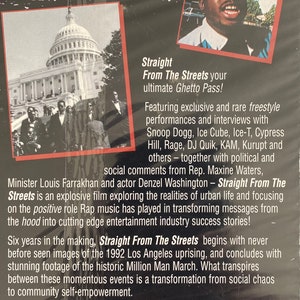 Straight From the Streets VHS SEALED! Snoop Dogg, Cypress Hill, Ice ...