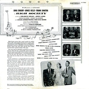 High Society Soundtrack LP Sinatra, Crosby, Grace Kelly - Etsy