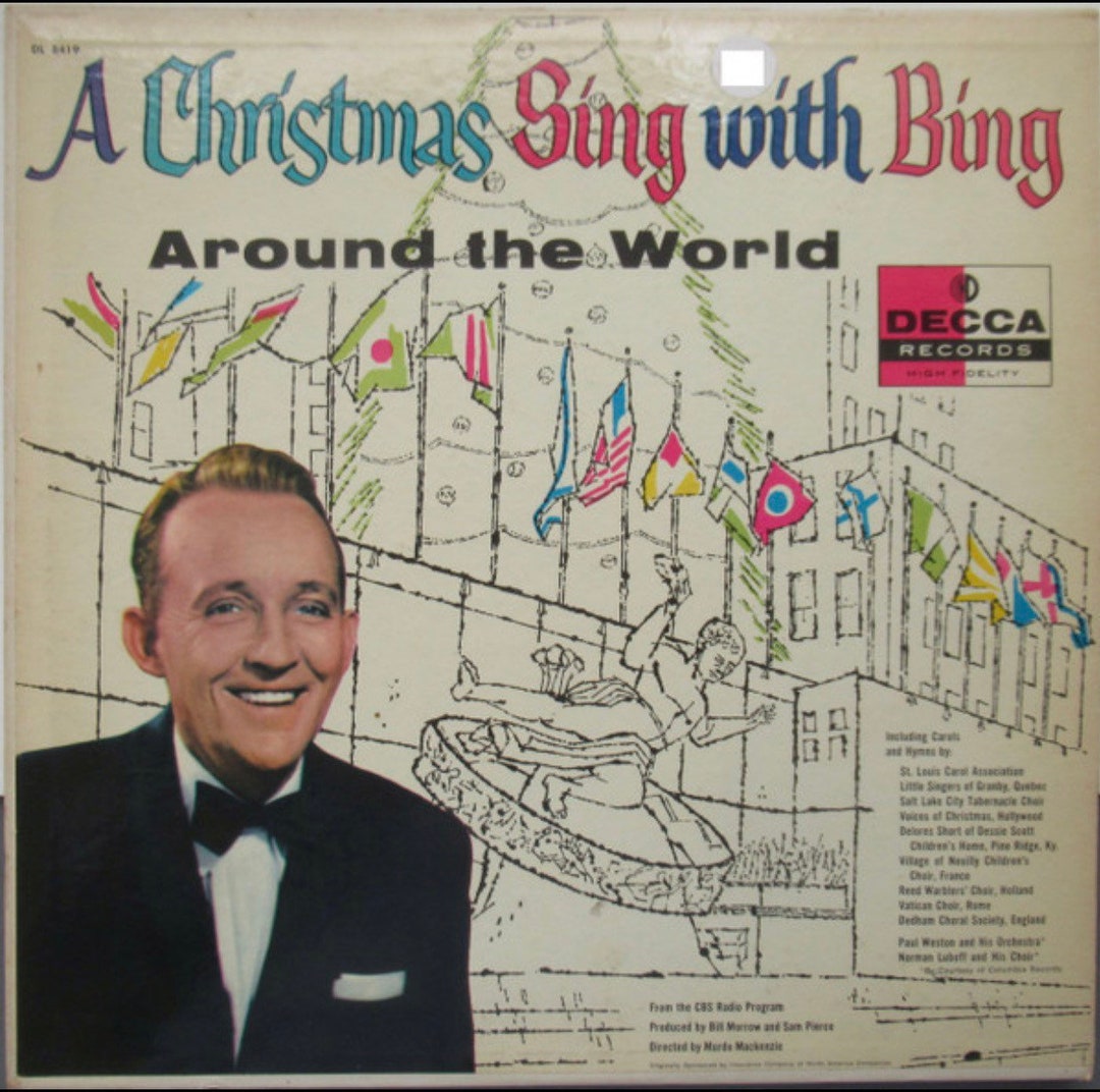 Bing Crosby A Christmas Sing With Bing Around the World LP - Etsy