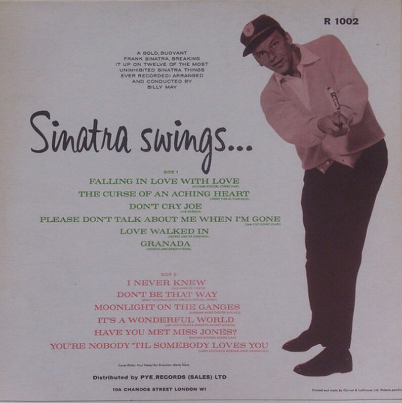 Frank Sinatra Swings LP - Etsy