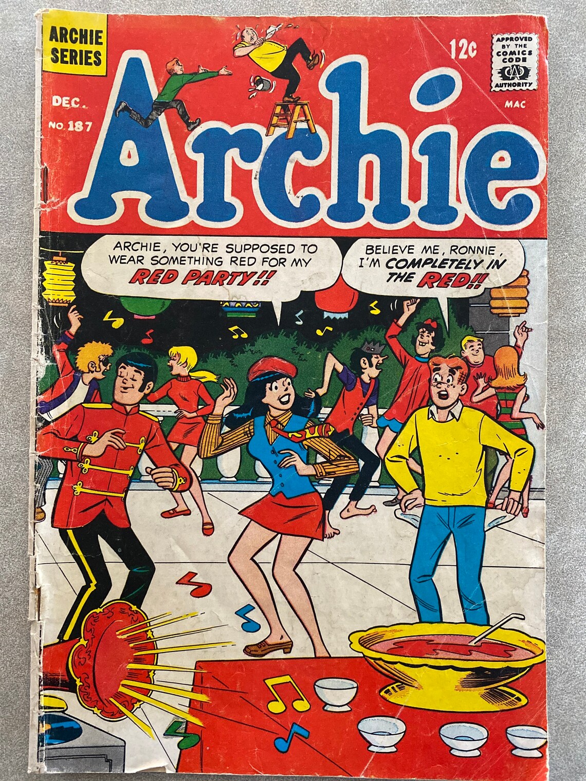 Archie 1969 comic book 187 | Etsy