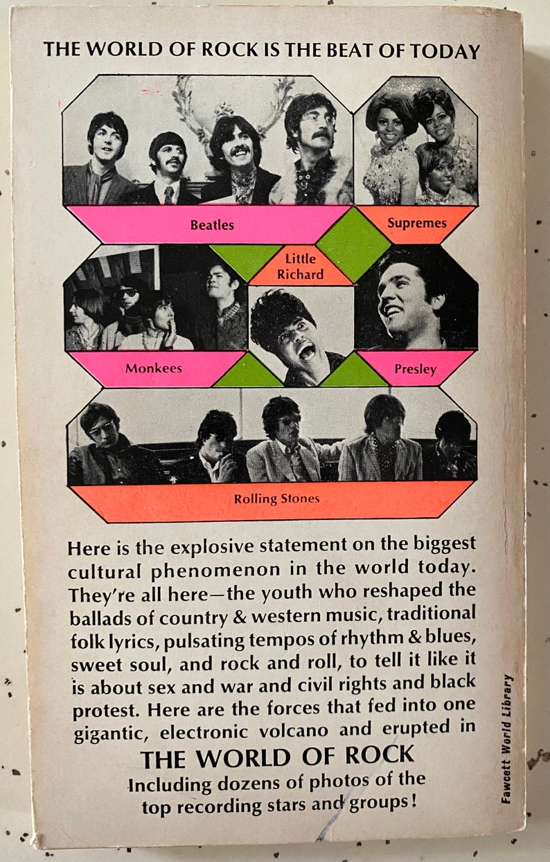 The World of Rock by John Gabree Rolling 1968 Stones, Beach Boys, Elvis ...