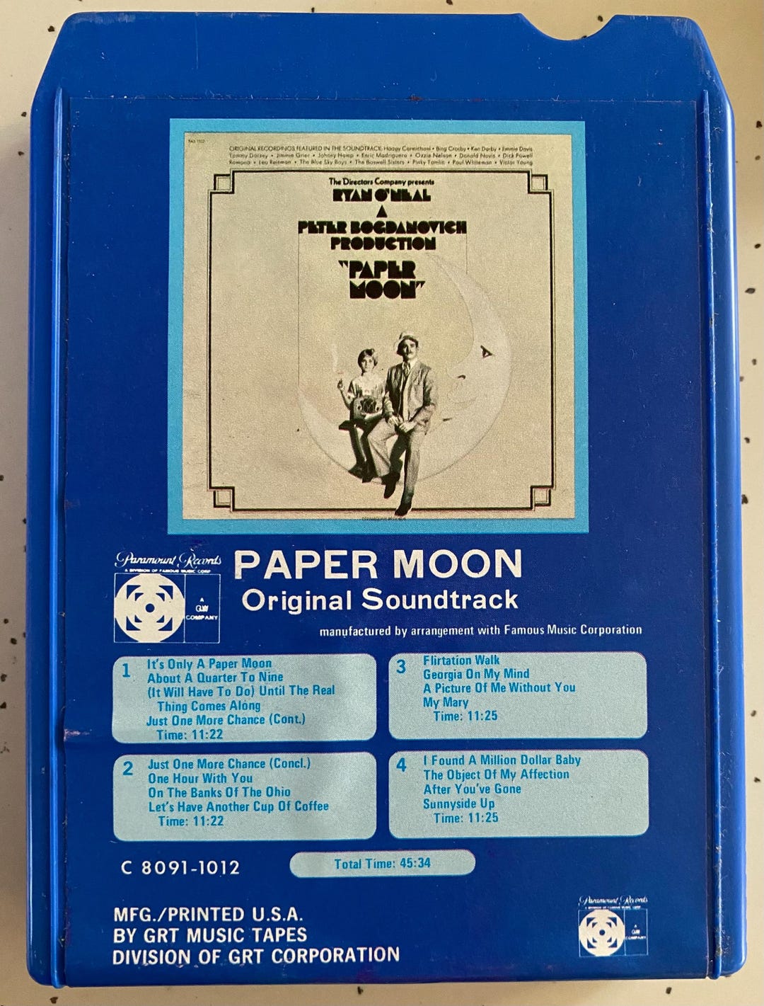 Paper Moon Soundtrack 8 Track - Etsy
