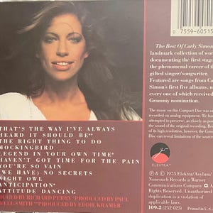 The Best of Carly Simon CD - Etsy
