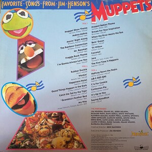 Favorite Songs From Jim Henson’s Muppets LP - Etsy