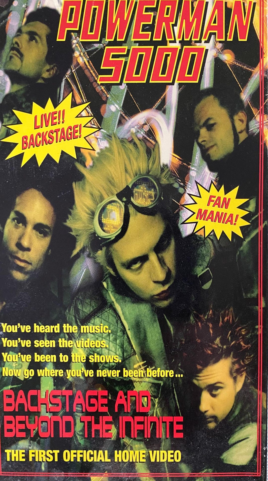 Powerman 5000 Backstage and Beyond the Infinite VHS - Etsy