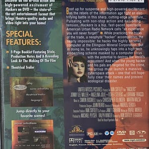 Hackers DVD Angelina Jolie - Etsy