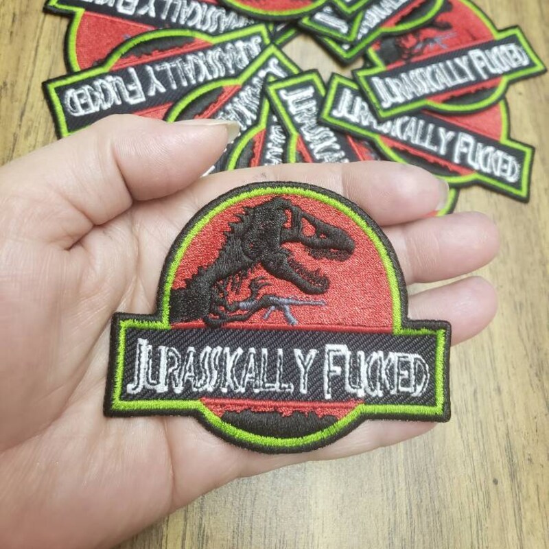 Iron on Jurassic Park Patch - Etsy