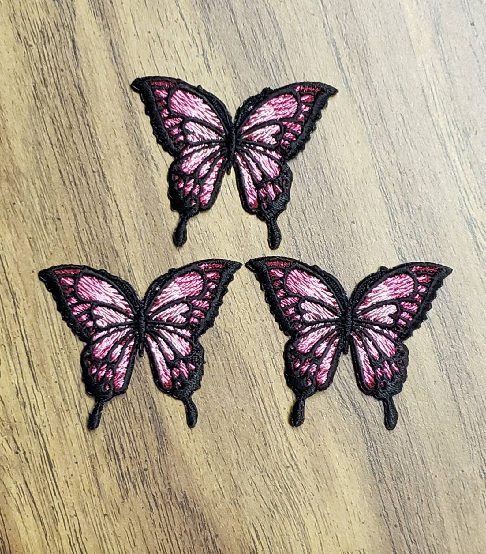 Embroidered Colorful Butterflies Iron on Patch 3 Pack - Etsy
