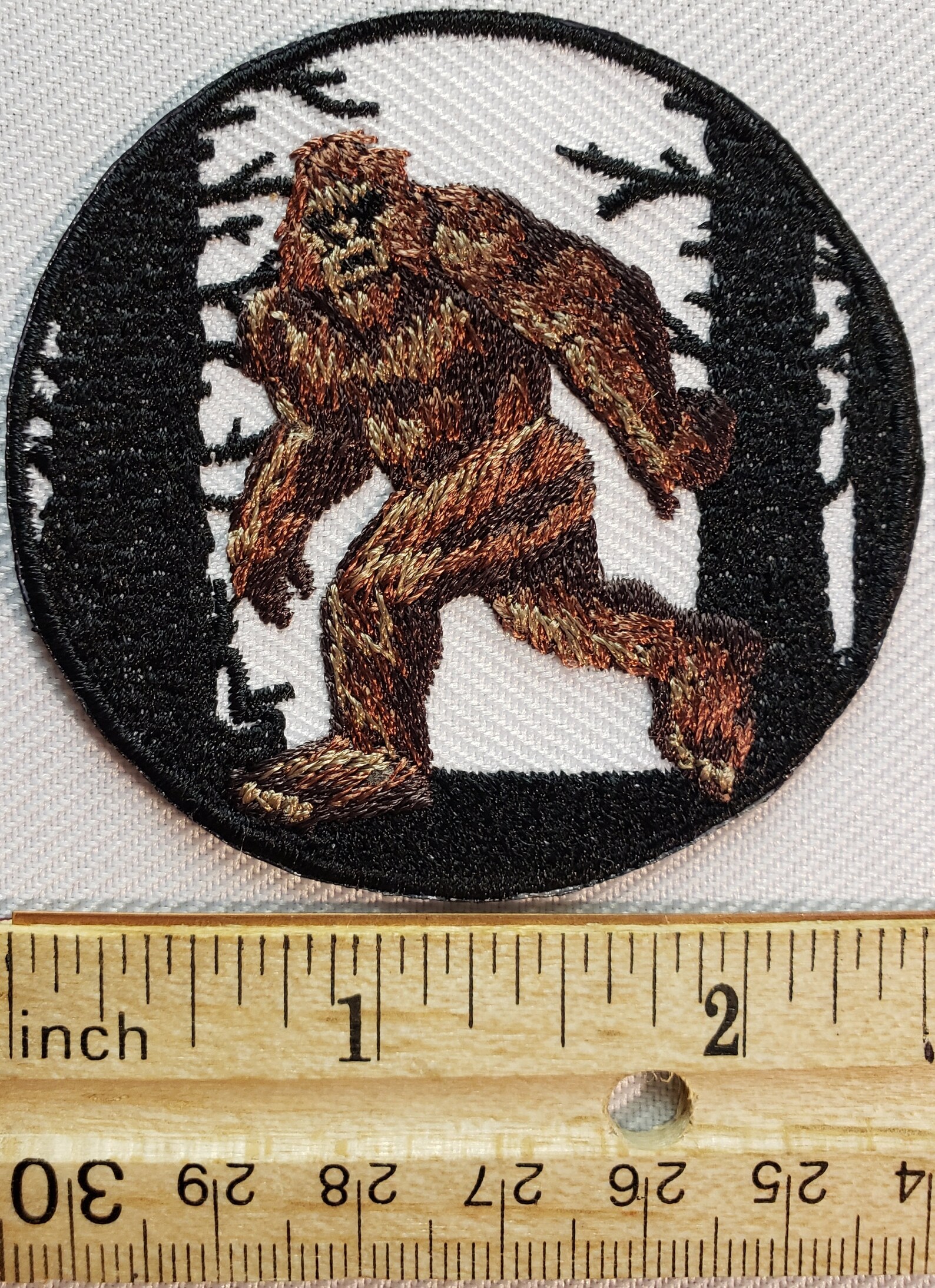 Iron on Embroidered Bigfoot Patch | Etsy