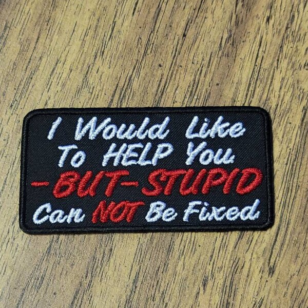 I Fix Stupid Patch - Etsy