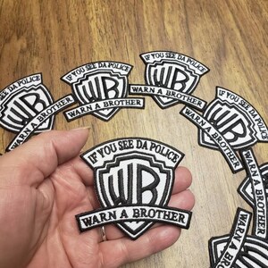 Iron on Embroidered, Warn A Brother Patch, Warner Brother Inspired - Etsy