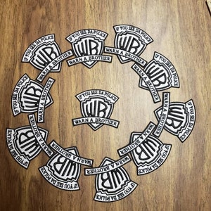 Iron on Embroidered, Warn A Brother Patch, Warner Brother Inspired - Etsy